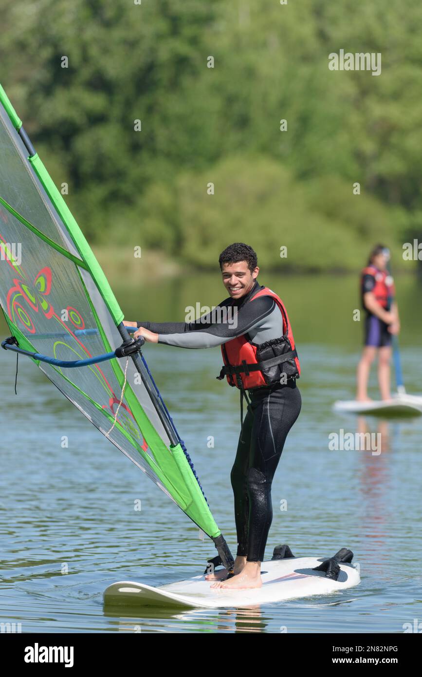 Windsurf training hi-res stock photography and images - Alamy