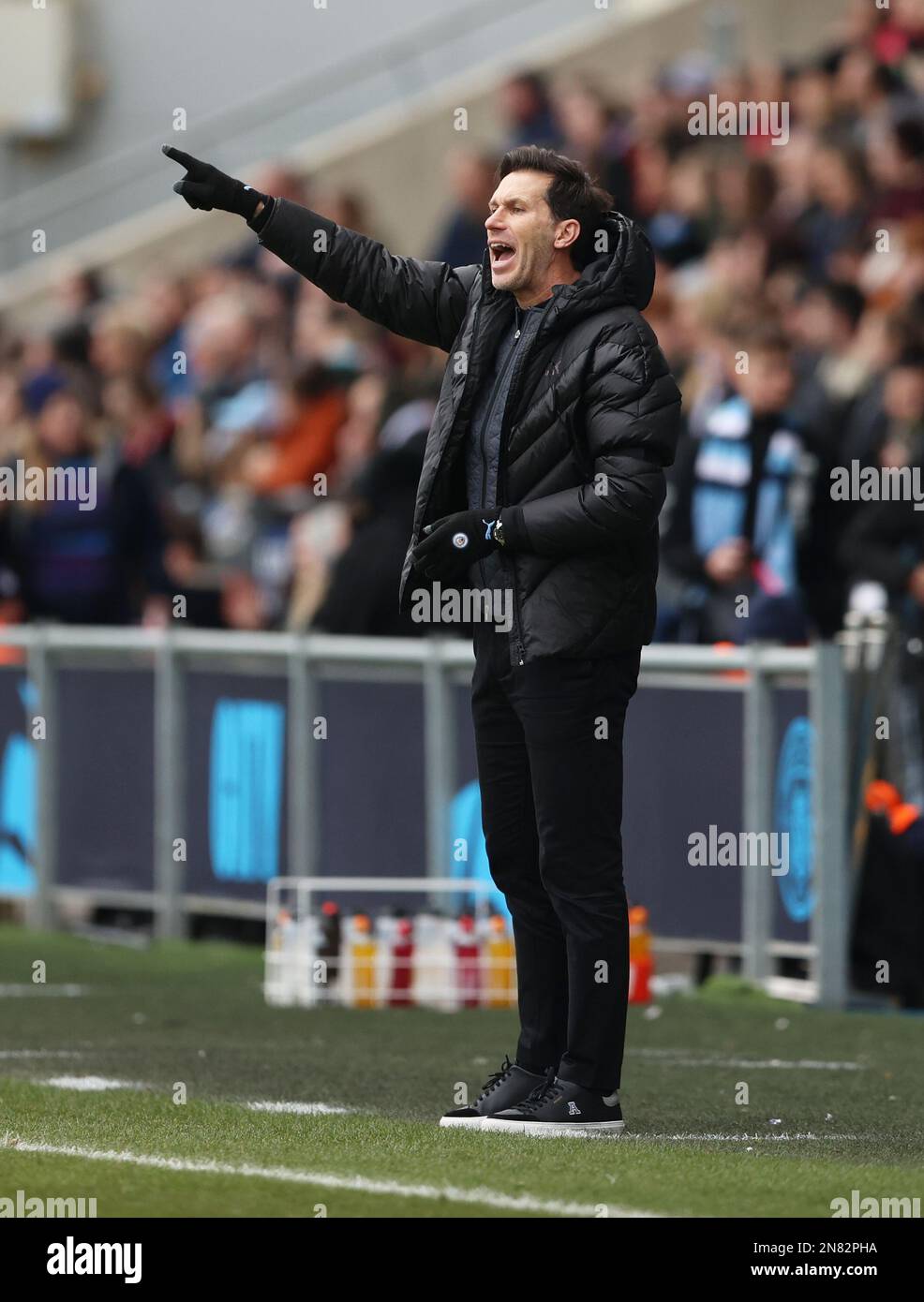 Manchester, England, 11th February 2023. Gareth Taylor, Manager of ...