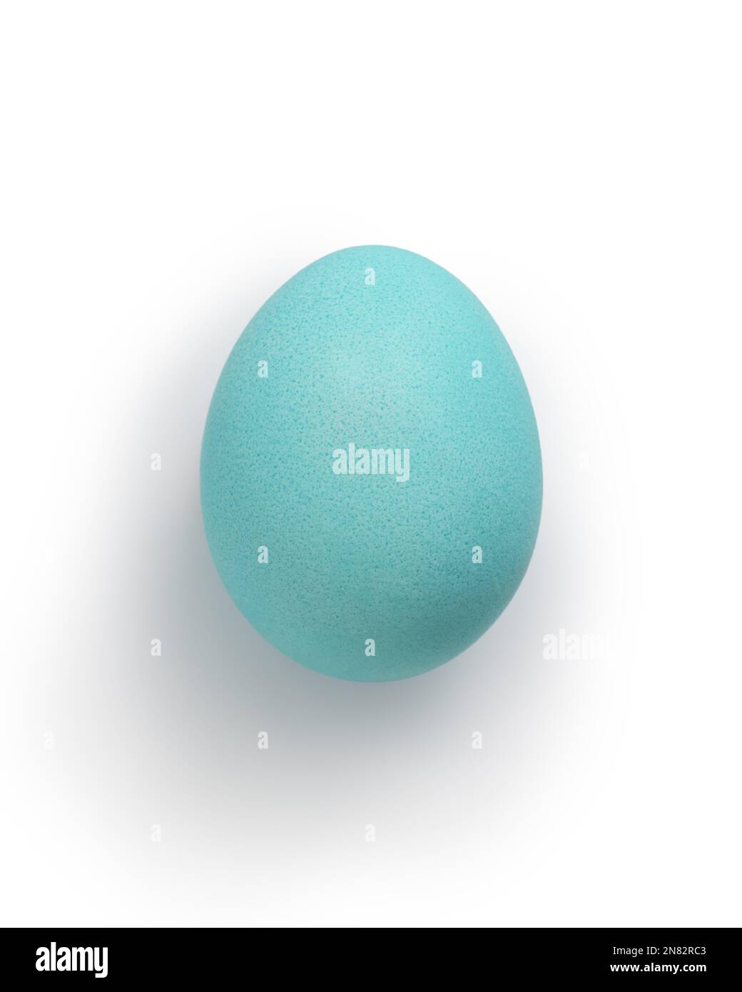 azure blue easter egg isolated on white background, with shadow Stock ...