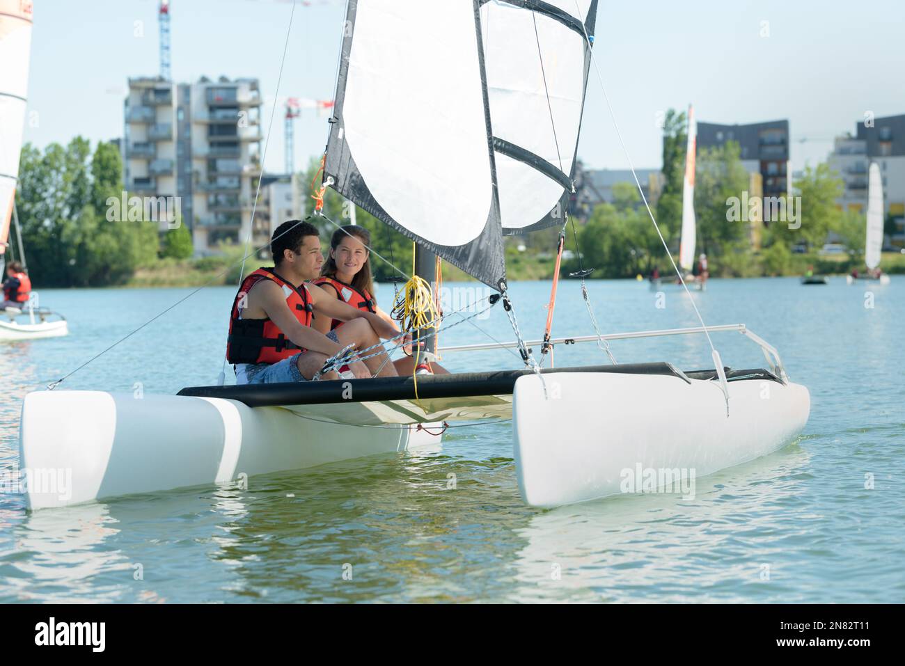 Sailing regatta coach hi-res stock photography and images - Alamy