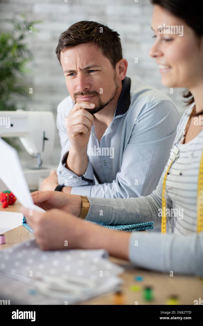 Woman creating craft project workshop hi-res stock photography and ...