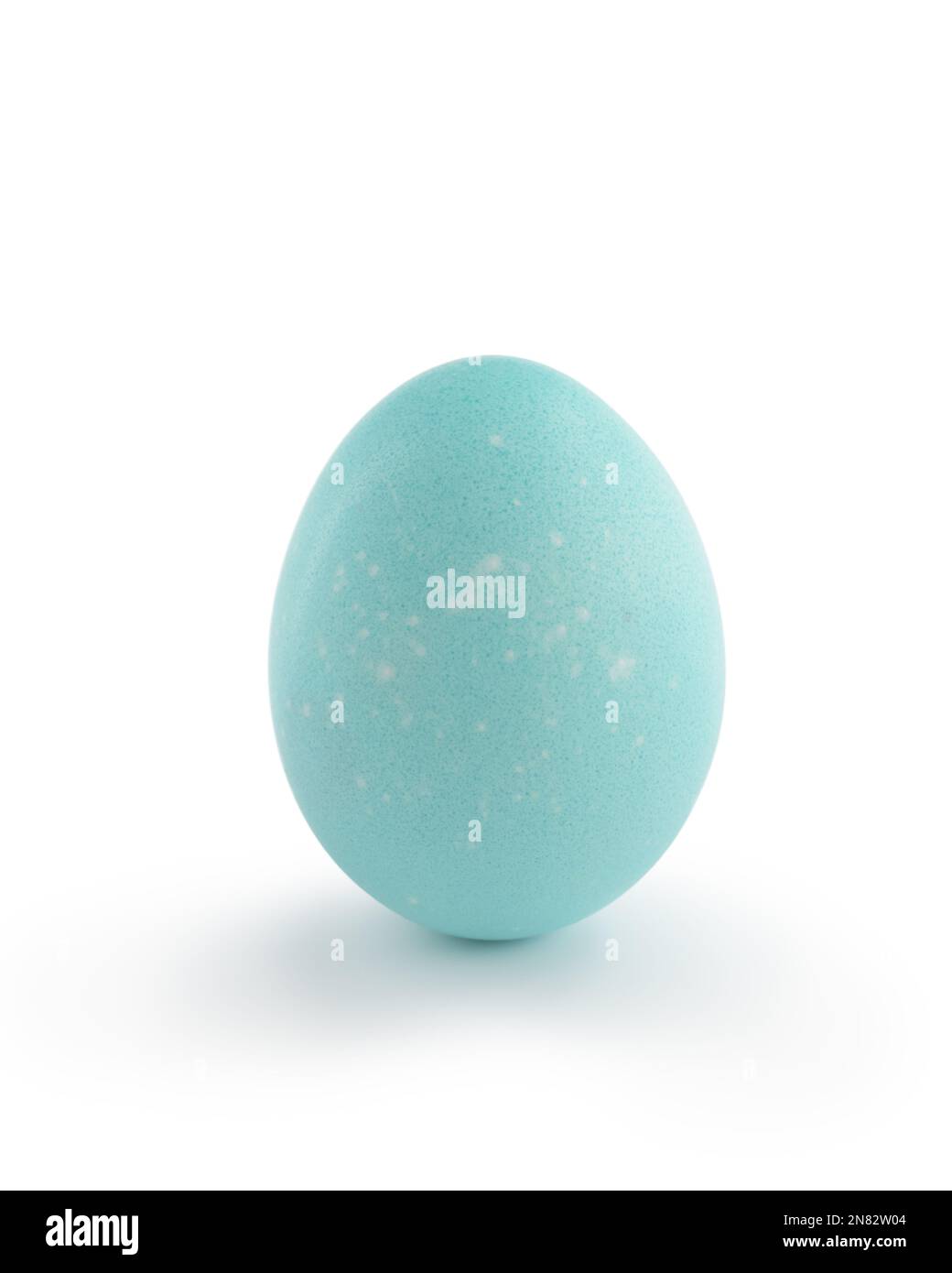 azure blue easter egg isolated on white background, with shadow Stock ...