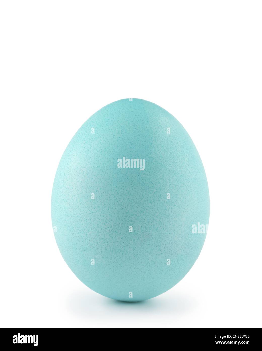 azure blue easter egg isolated on white background, with shadow Stock ...
