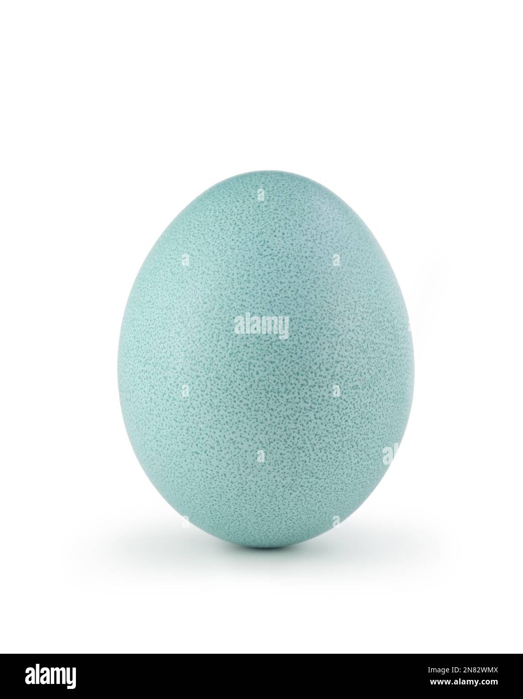 azure blue easter egg isolated on white background, with shadow Stock ...