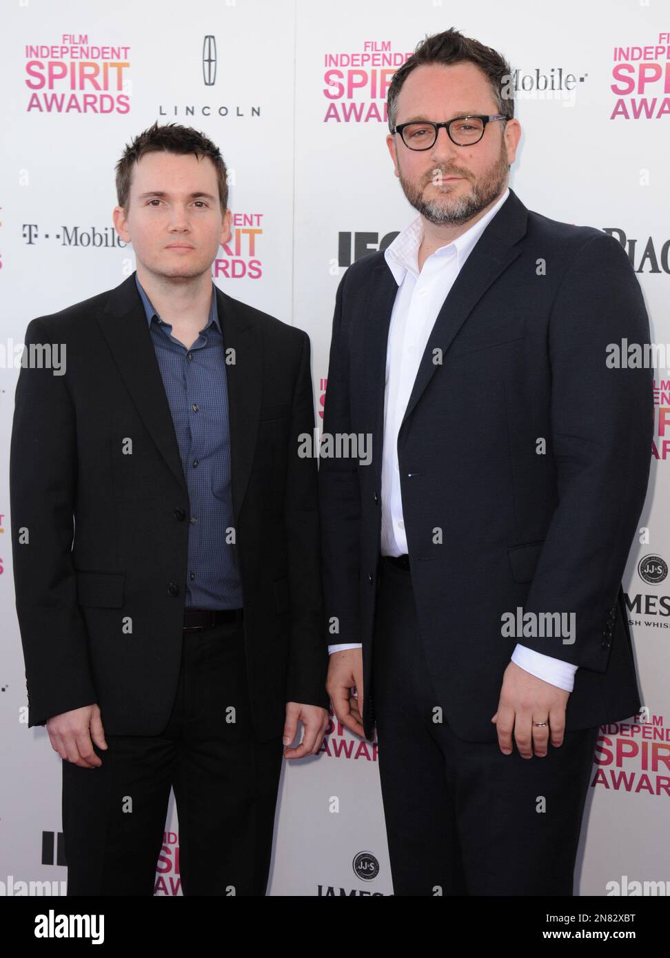 Writer Derek Connolly and director Colin Trevorrow arrive at the ...