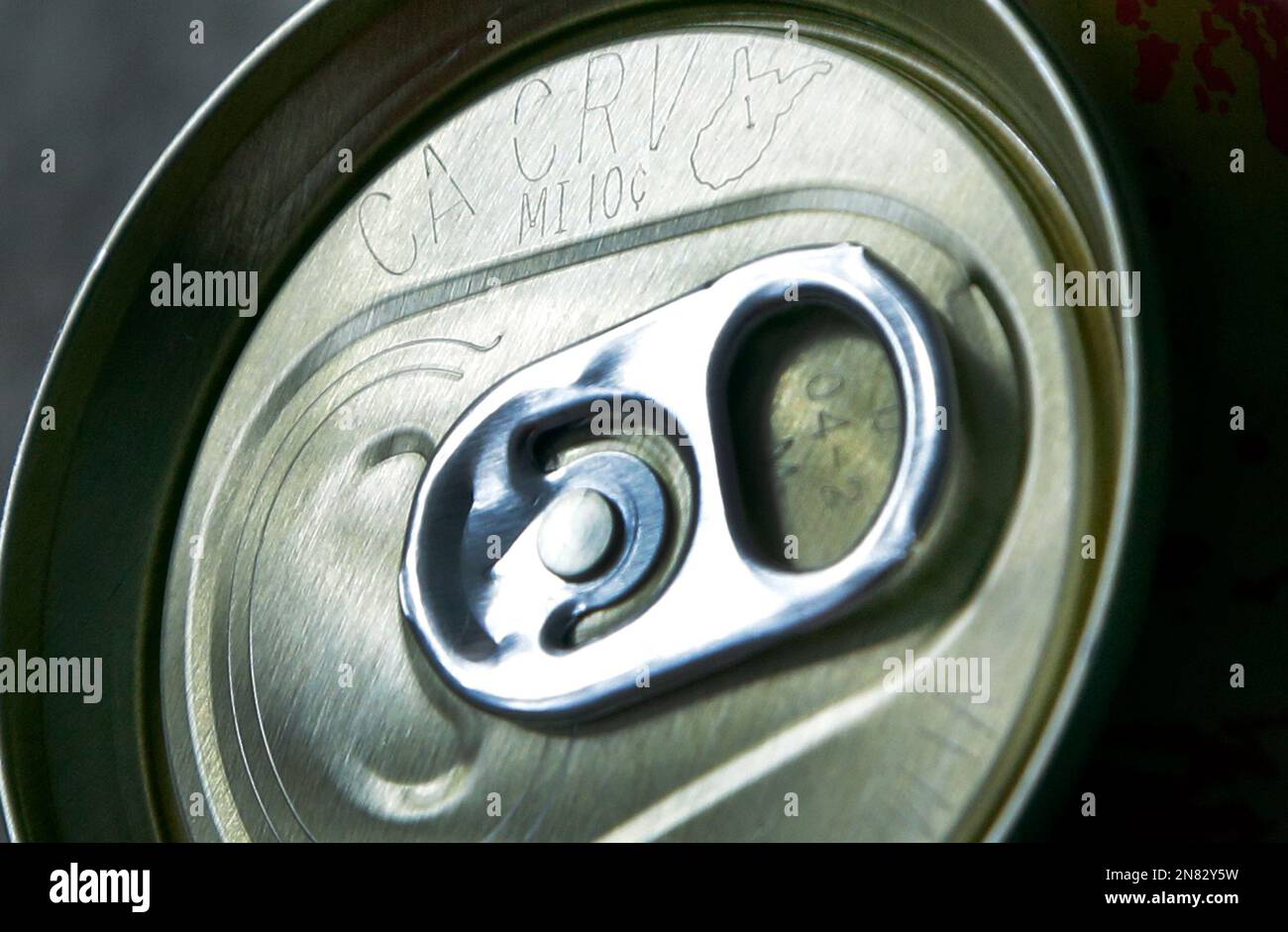 A Michigan deposit is shown stamped on a beverage in Detroit, Saturday ...