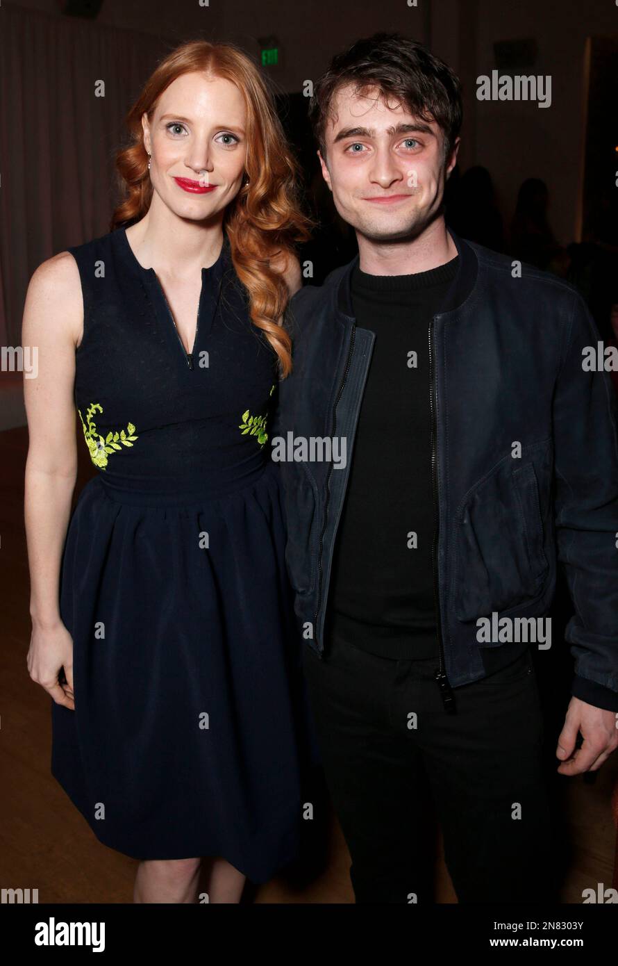 Jessica Chastain and Daniel Radcliffe attend at the 6th Annual Women in ...