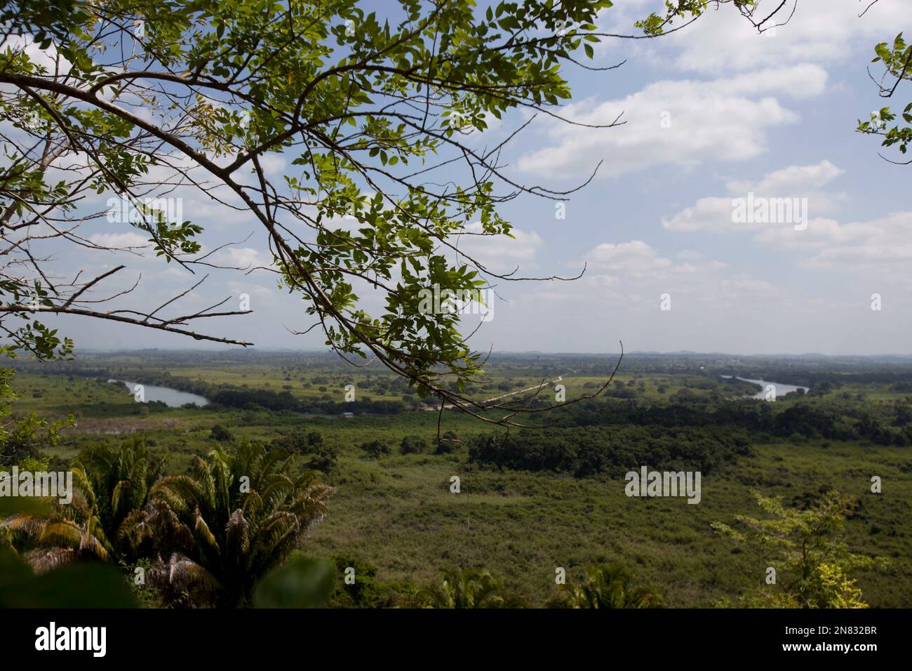 A view of La Pasion River in Sayaxche, in northern Guatemala, near the ...