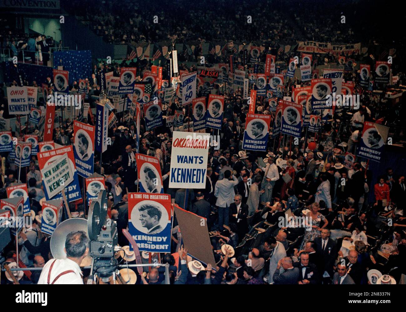 A general view of the scene on the floor of the Democratic National ...
