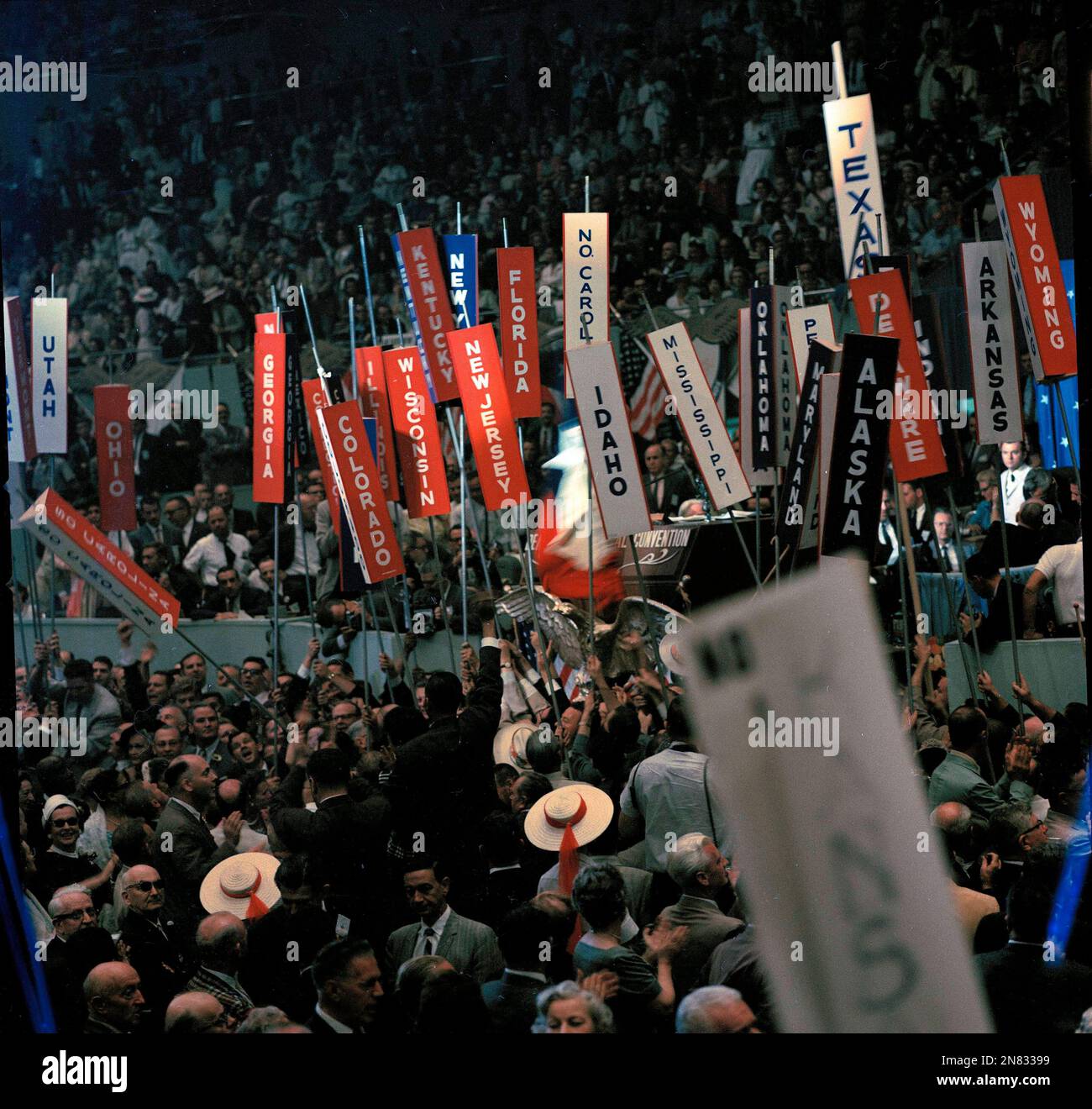 A general view of the scene on the floor of the Democratic National ...