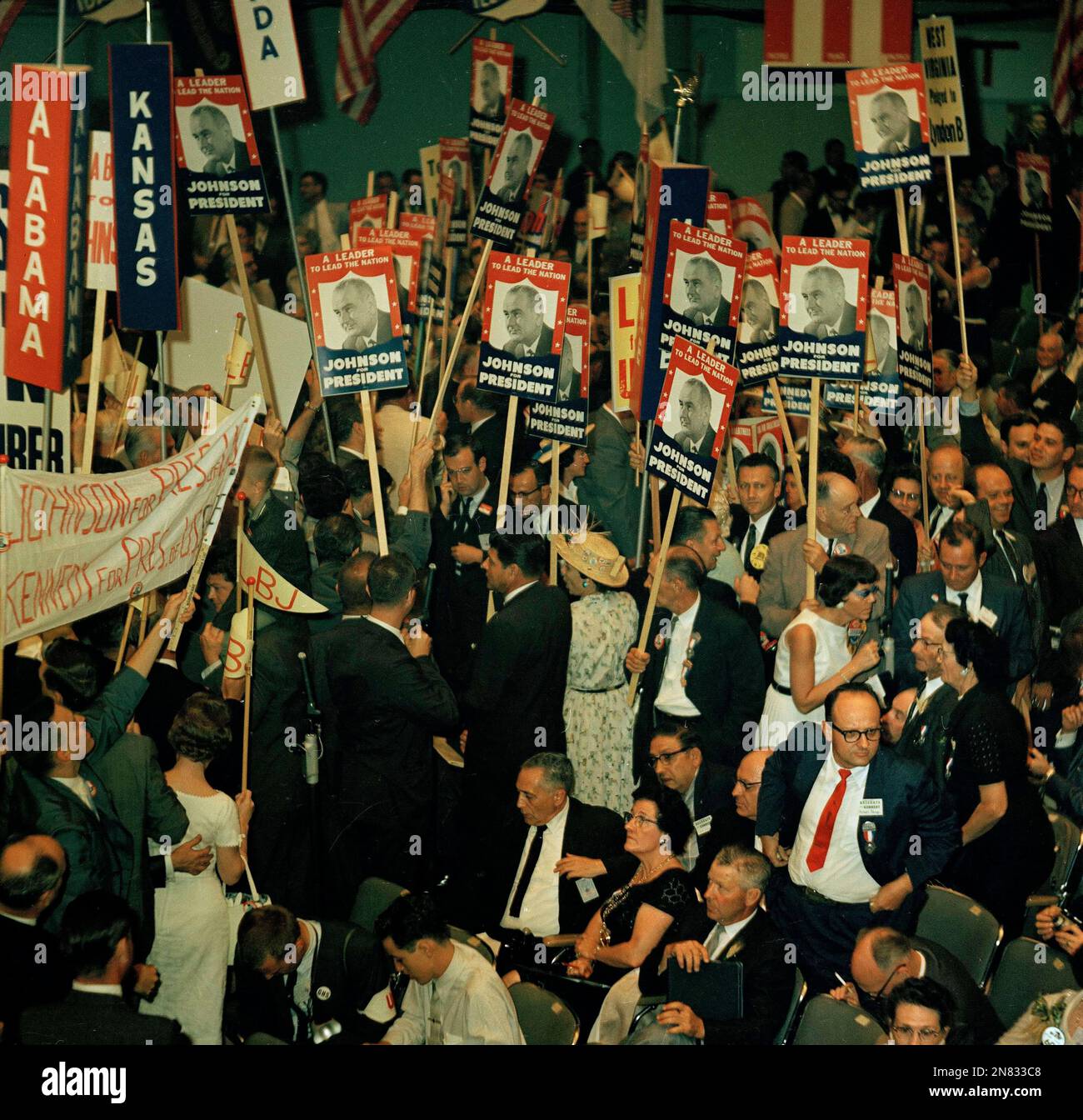 A general view of the scene on the floor of the Democratic National ...