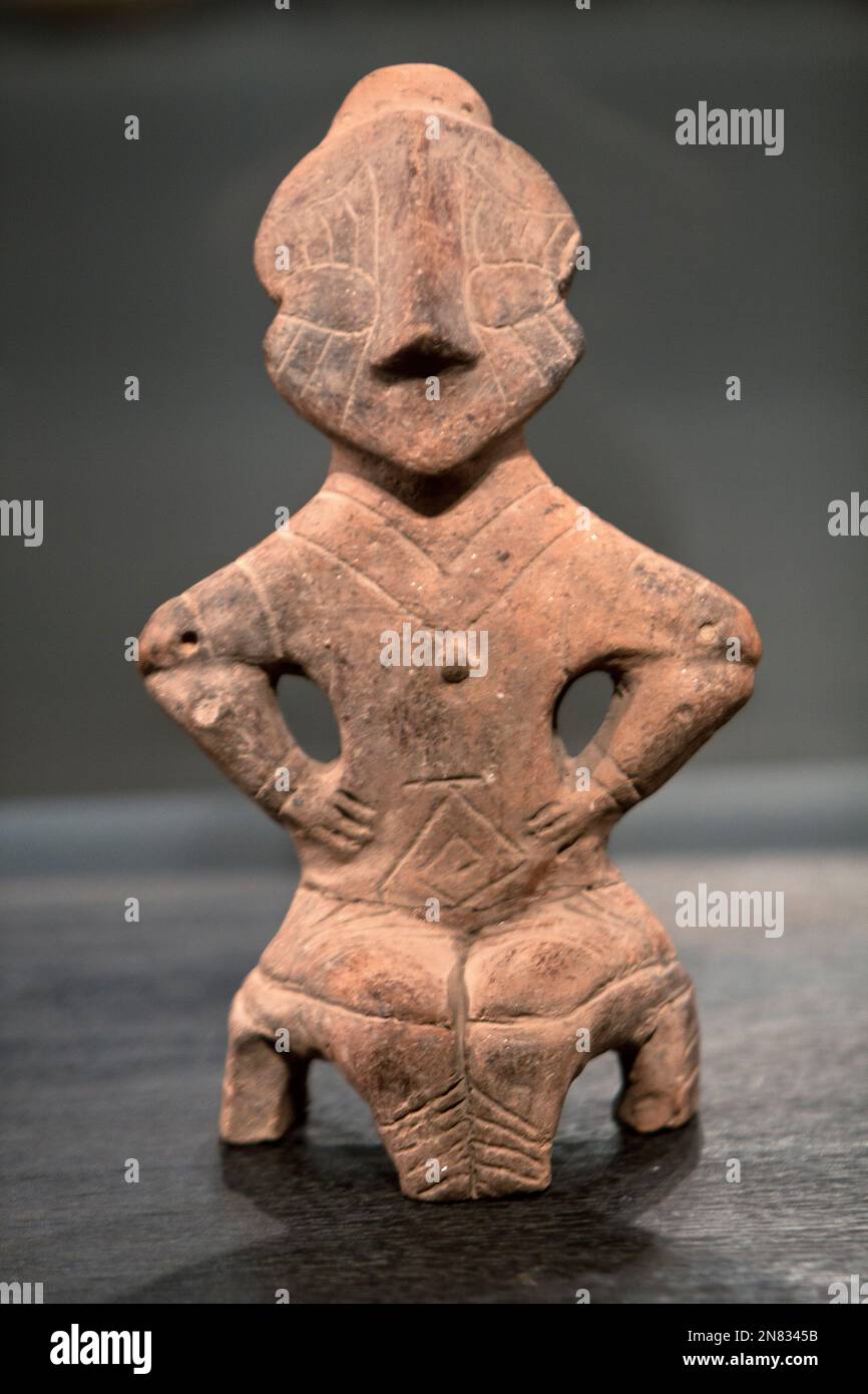 Displayed is Kosovo's most emblematic terra-cotta figurine known as ...