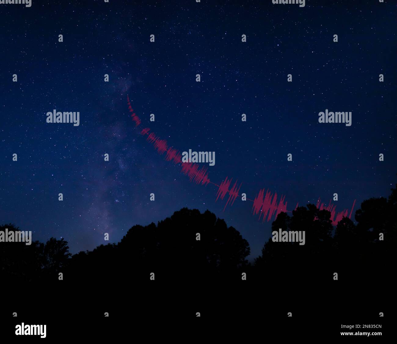 Clear transmission from outer space coming from part of the Milky Way ...