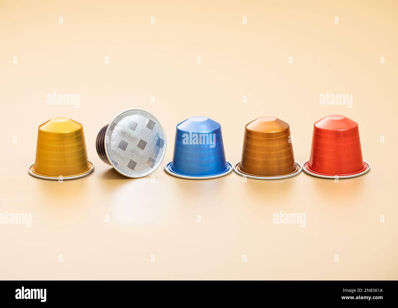 Various taste and color coffee capsules pods with aroma natural organic ...