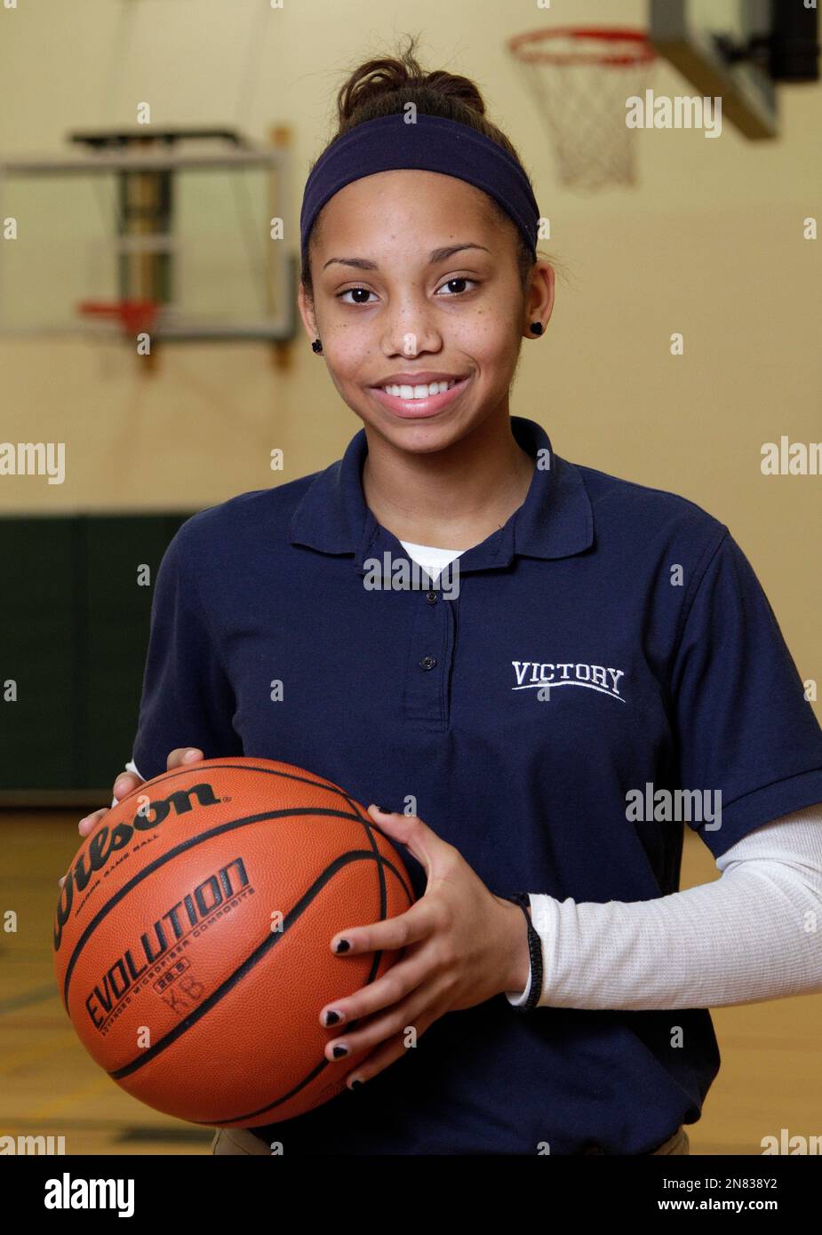 Kailey Beard, 15, a sophomore, poses for a photo at Bishop Hartley High ...