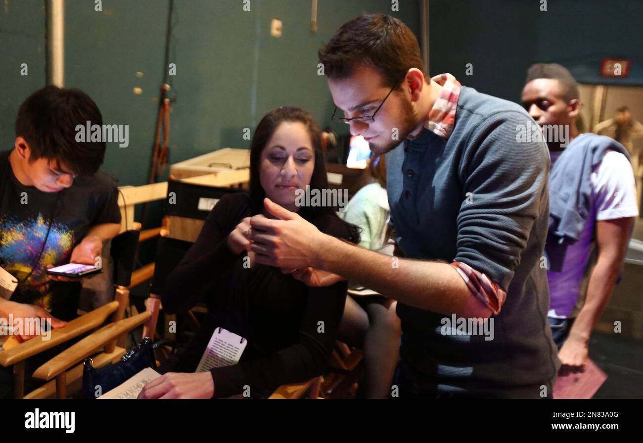 AJ Young, 23, from Chicago, right, and Jennifer Brofer, 30, from Austin ...