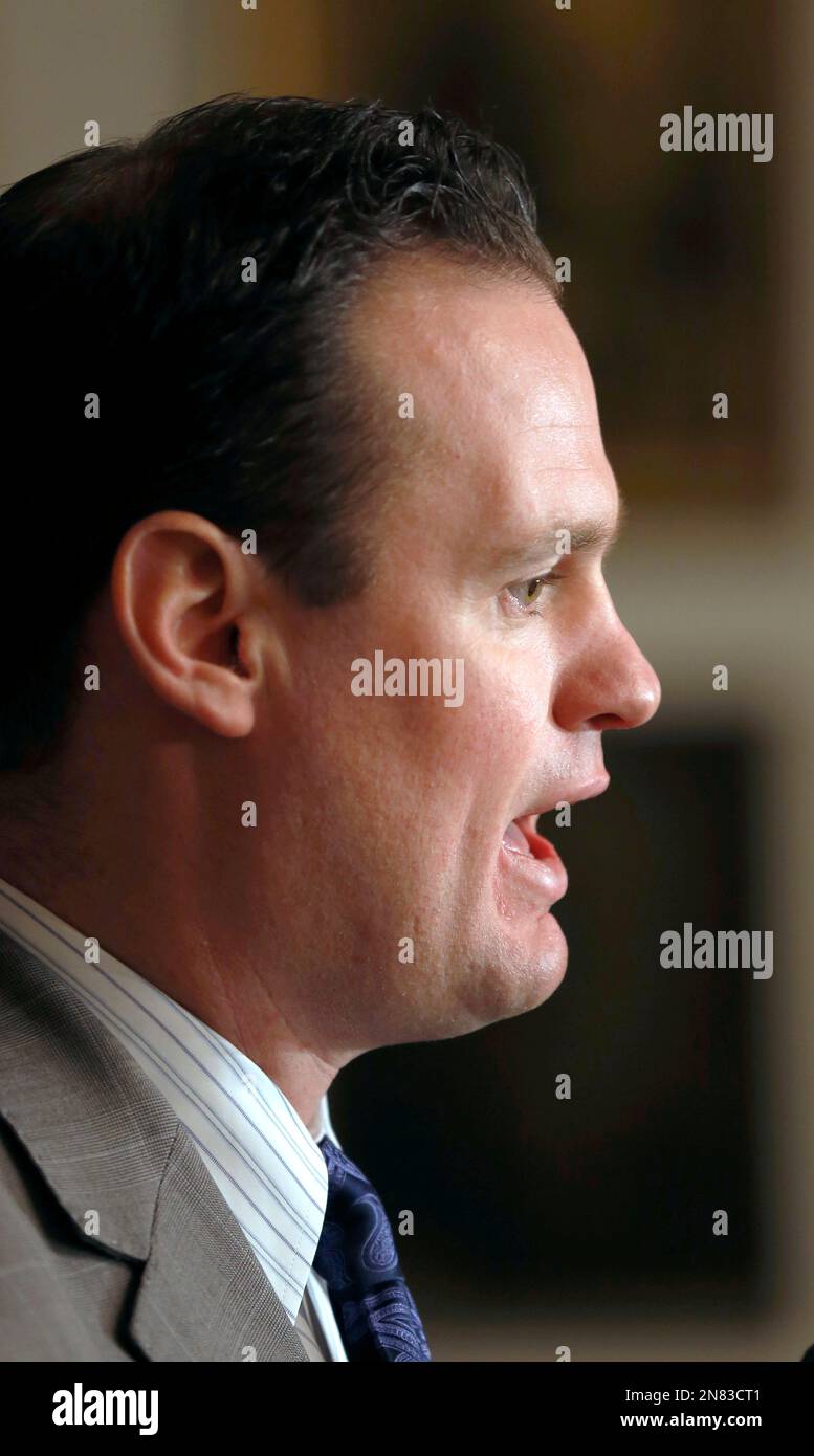 Pittsburgh Mayor Luke Ravenstahl tells reporters at a news conference ...