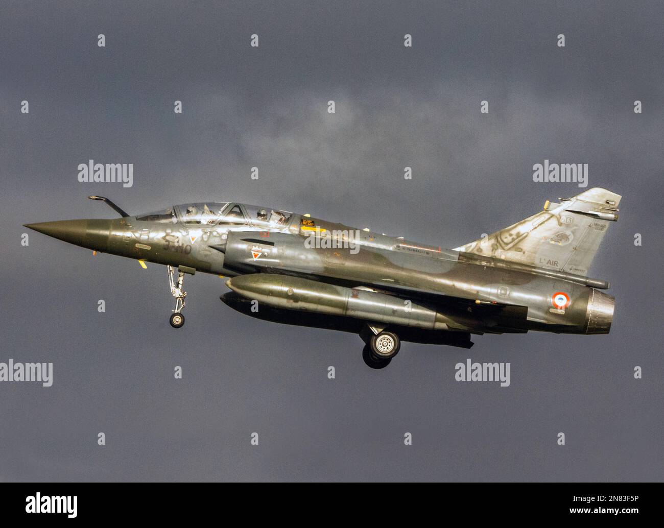 French Dassault Mirage 2000 approching RAF Conningsby Stock Photo - Alamy