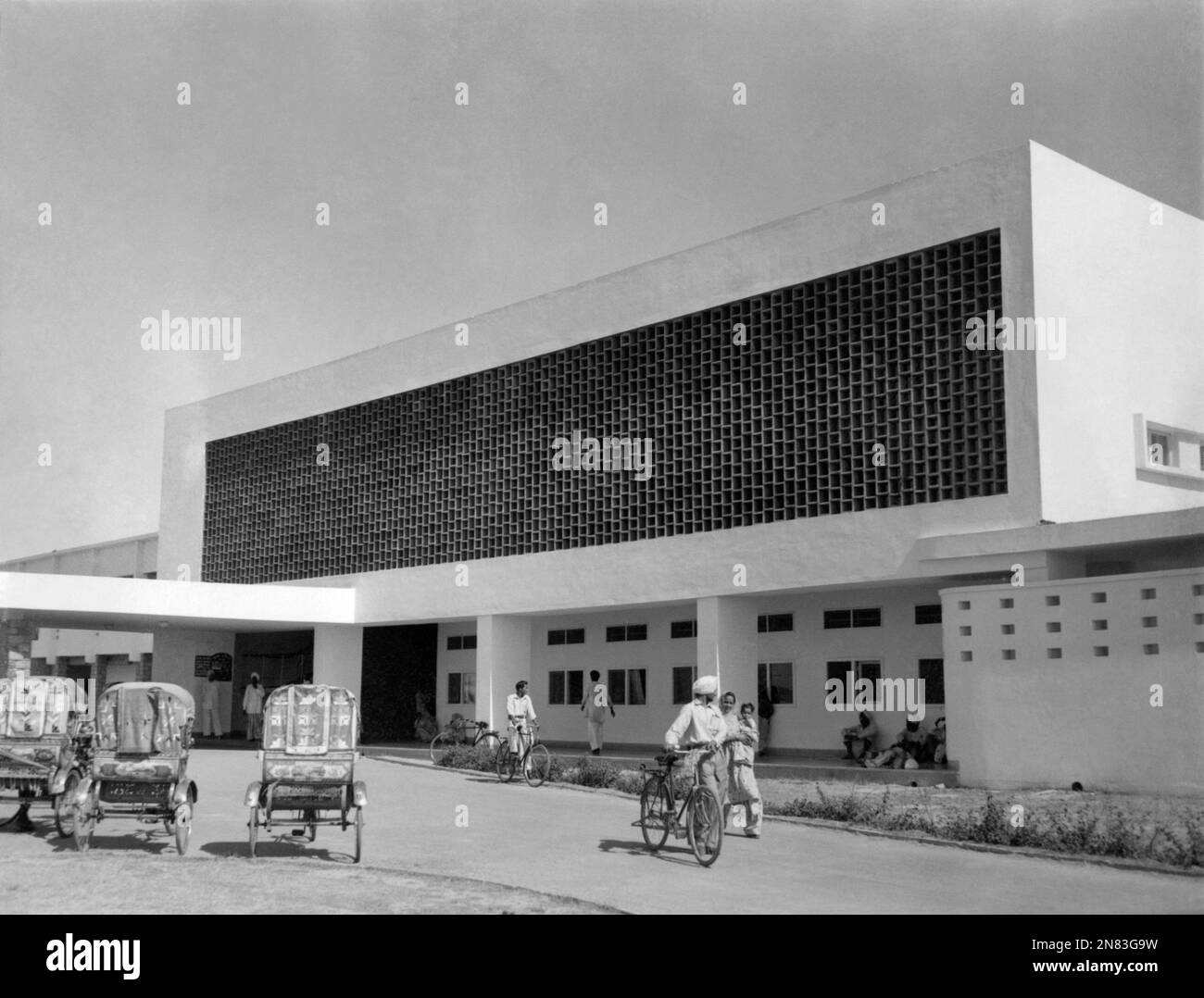 This is an exterior view of the Central Hospital of Chandigarh, the new ...