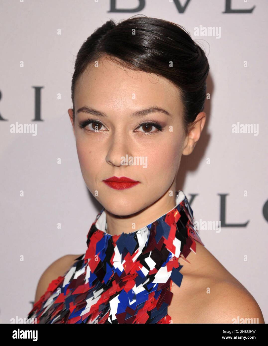 Marta Gastini arrives at BVLGARI's event celebrating Elizabeth Taylor ...