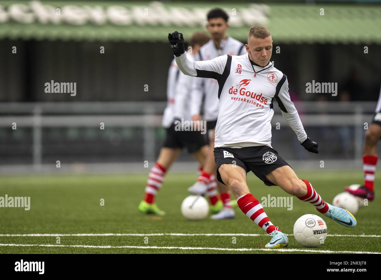 SCHEVENINGEN, 11-02-2023, Sportpark Houtrust . Dutch football Jack’s ...