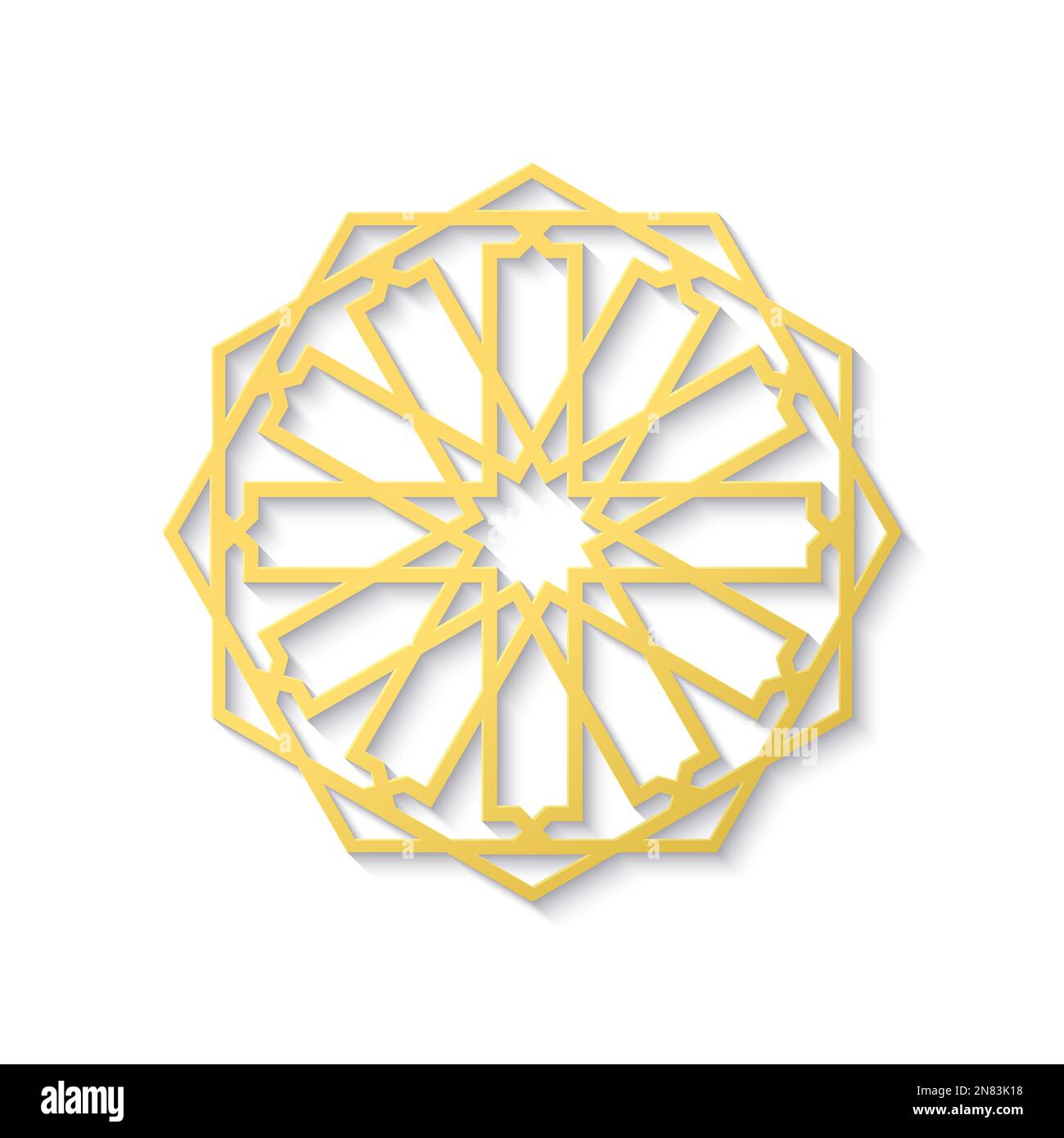 Islamic golden ornament, vector illustration Stock Vector Image & Art ...