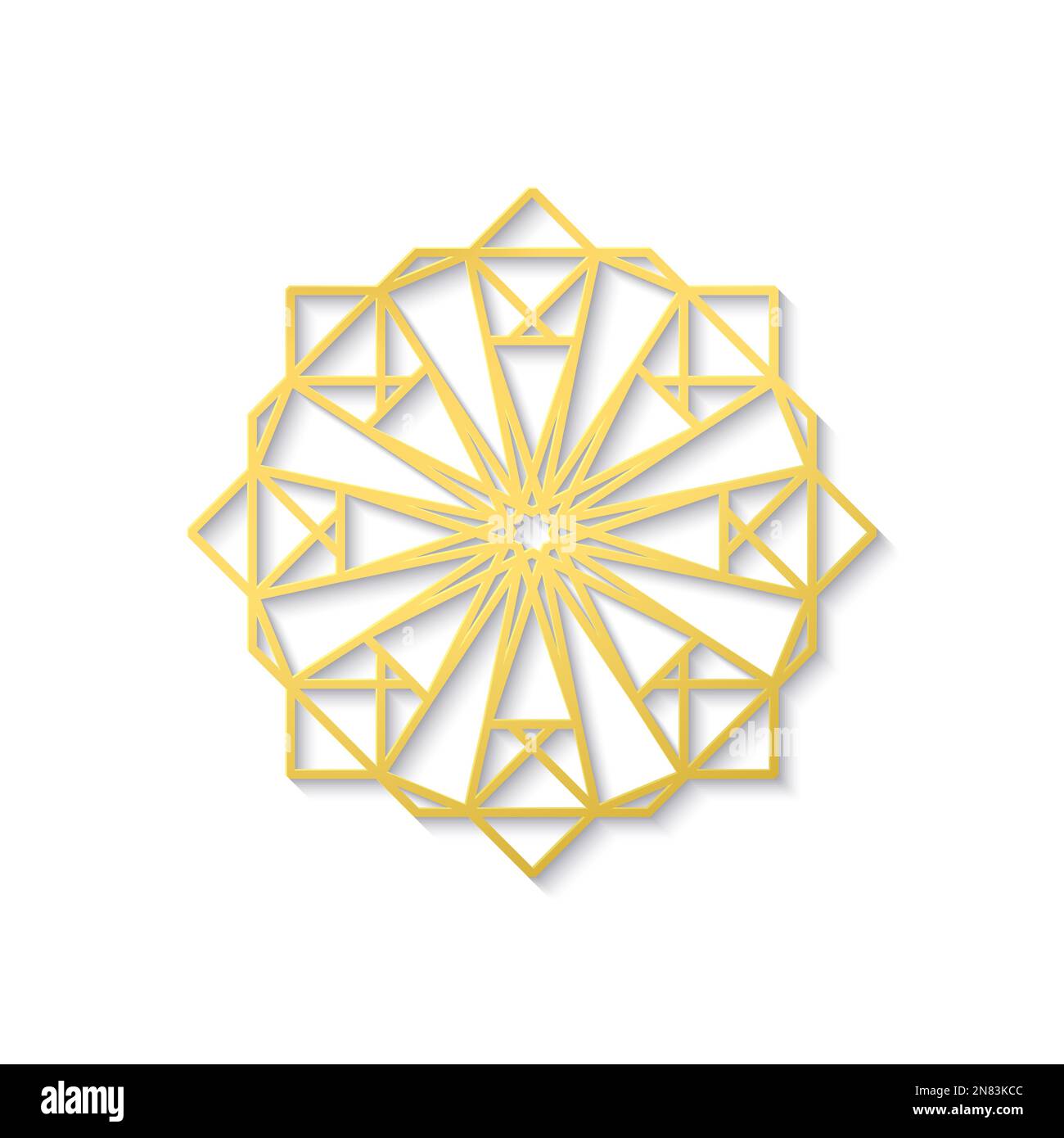 Islamic golden ornament, vector illustration Stock Vector Image & Art ...