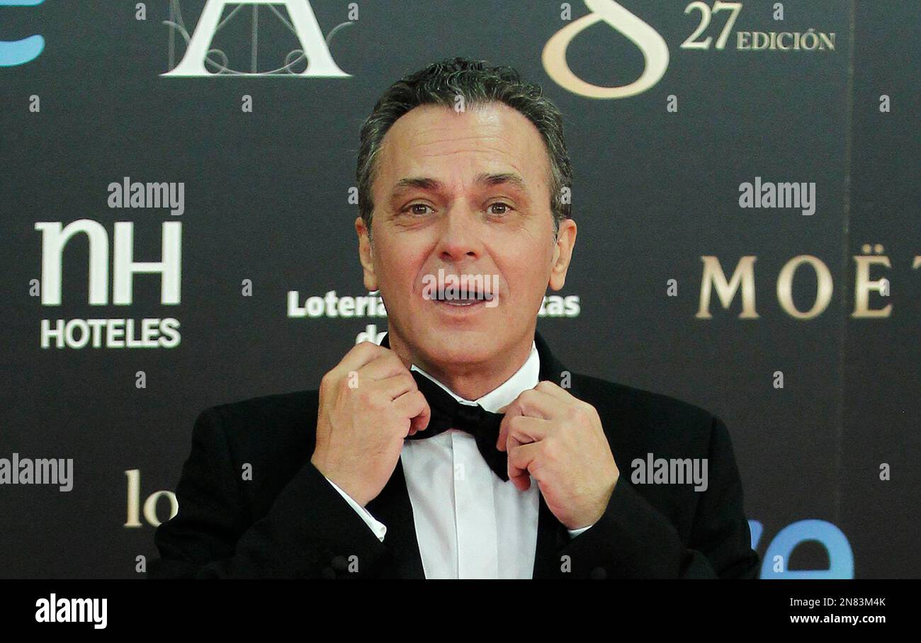 Spanish actor Jose Coronado poses on arrival for the Goya Awards in ...