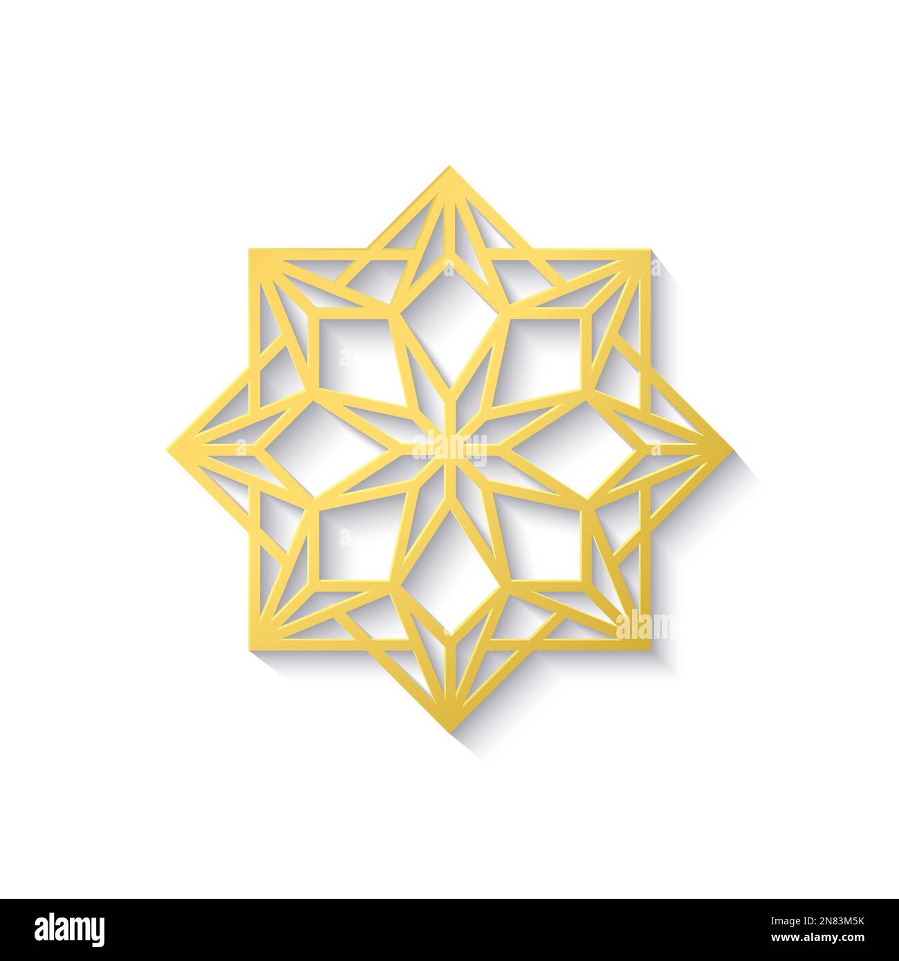 Islamic golden ornament, vector illustration Stock Vector Image & Art ...