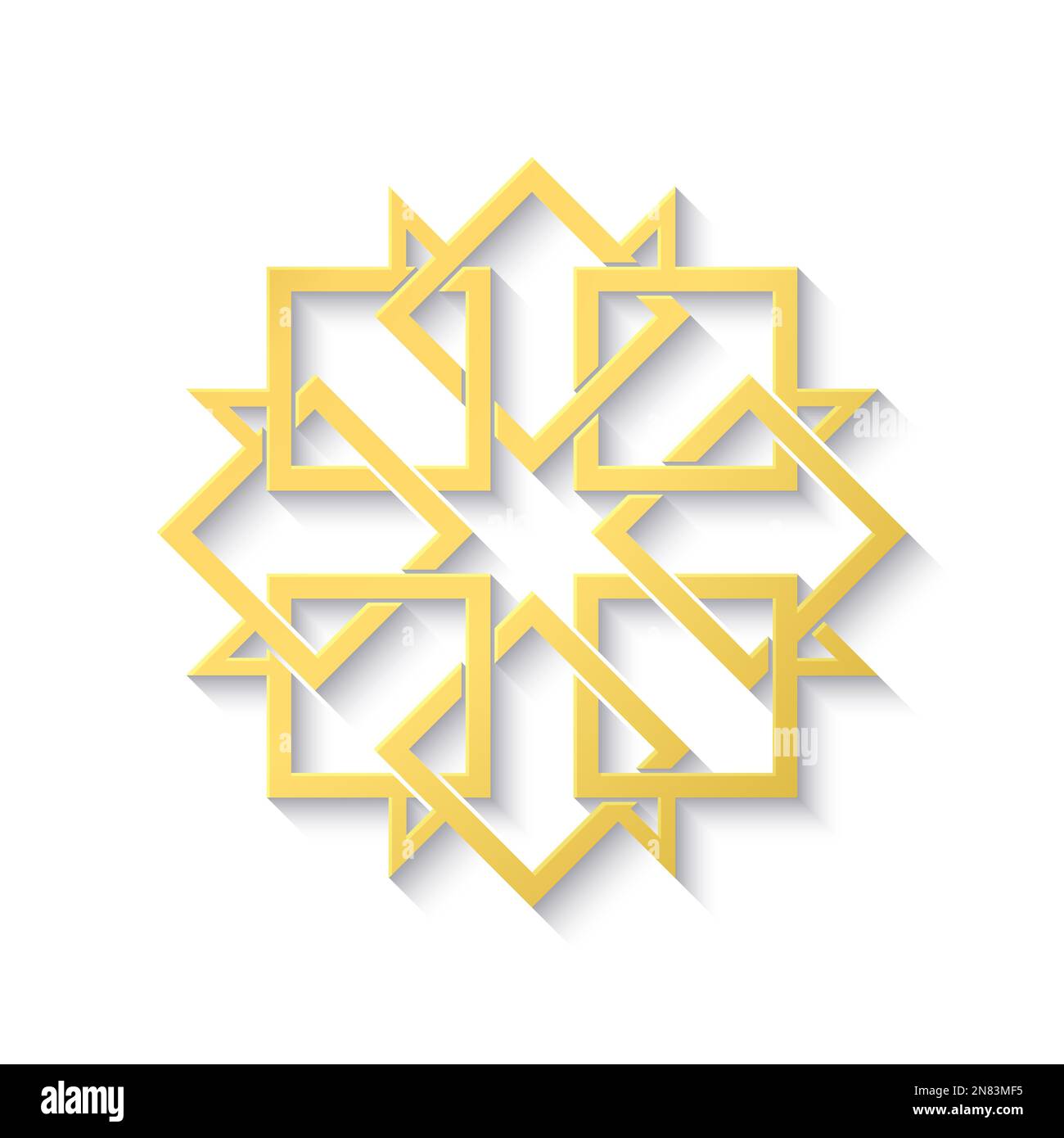 Islamic golden ornament, vector illustration Stock Vector Image & Art ...