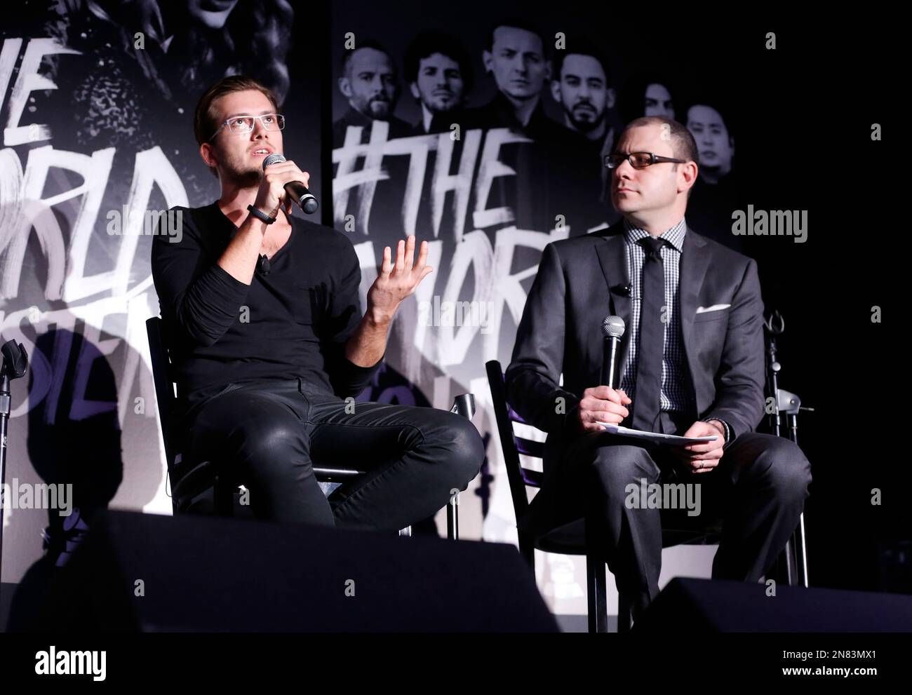 Founder of SoundCloud Alexander Ljung and editorial director of ...