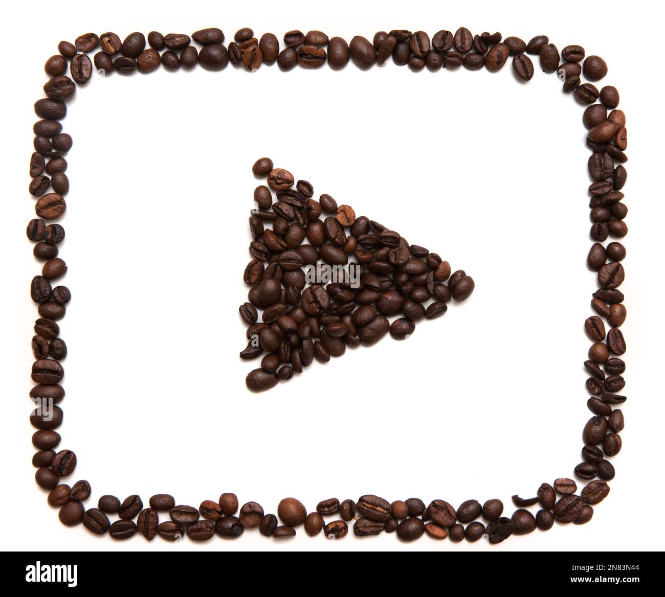 Icon of Youtube on white background Stock Photo - Alamy
