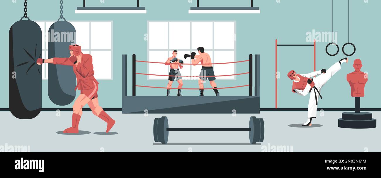 Boxing cartoon hi-res stock photography and images - Alamy