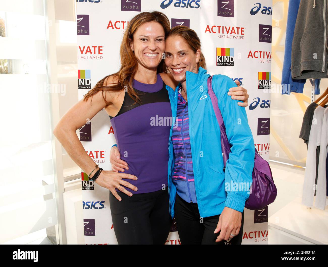 Michelle Lovitt and Maxine Bahns attend Zobha's Cycle With Soul Charity ...