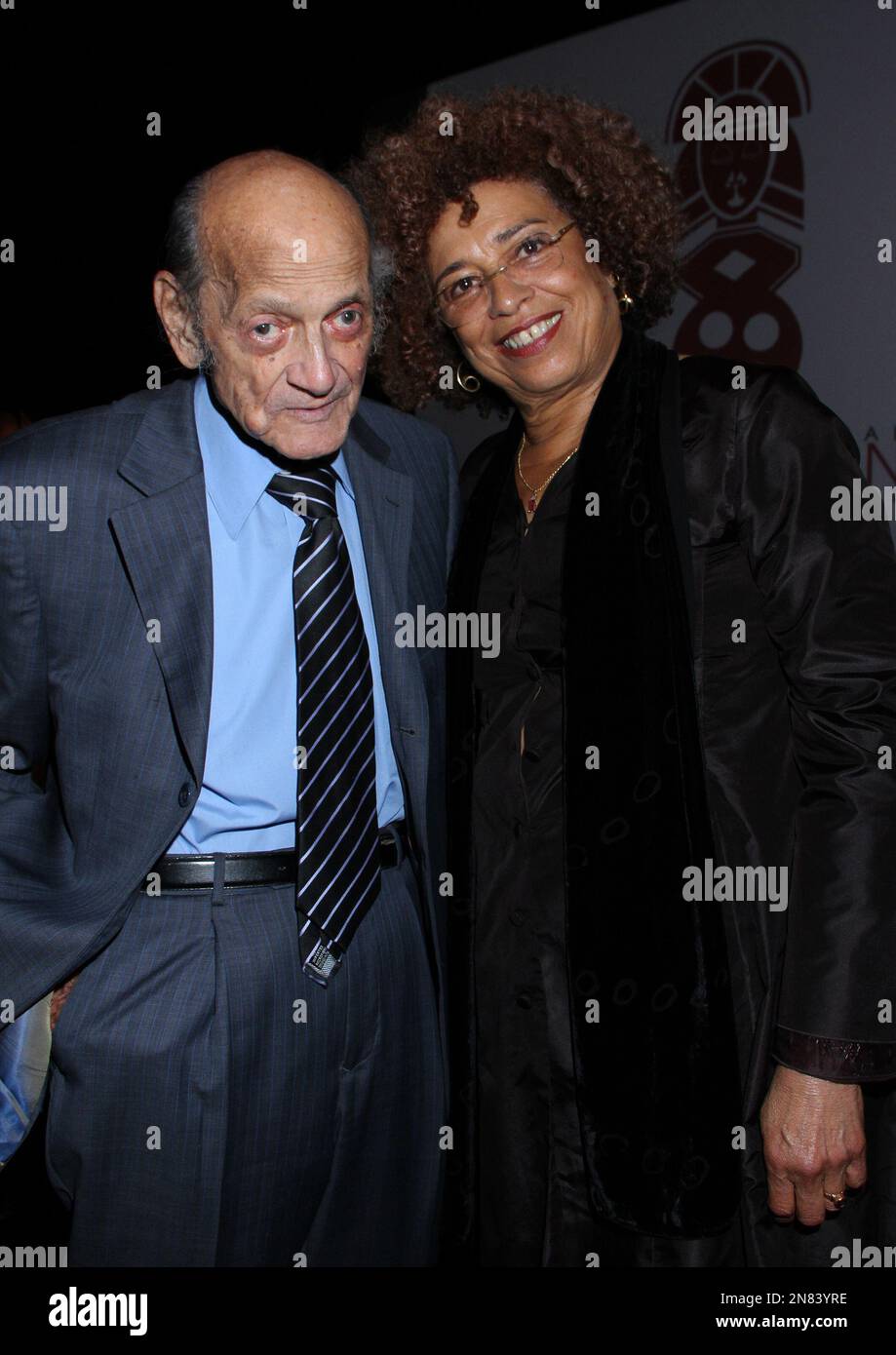 Leo Branton Jr. and Angela Davis attend Los Angeles Premiere of ???Free ...