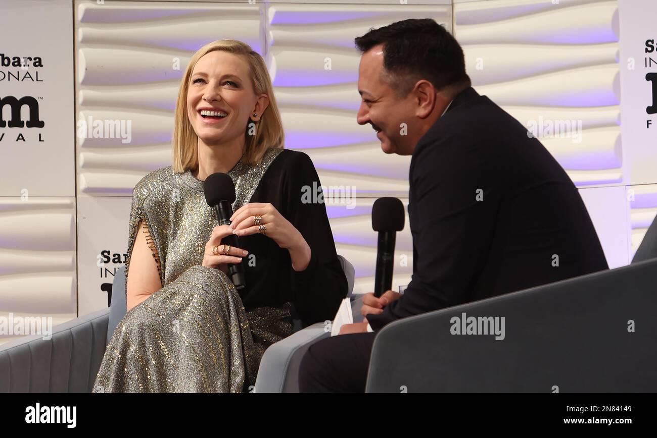 Santa Barbara, Ca. 2nd Feb, 2023. Cate Blanchett, Scott Feinberg at ...
