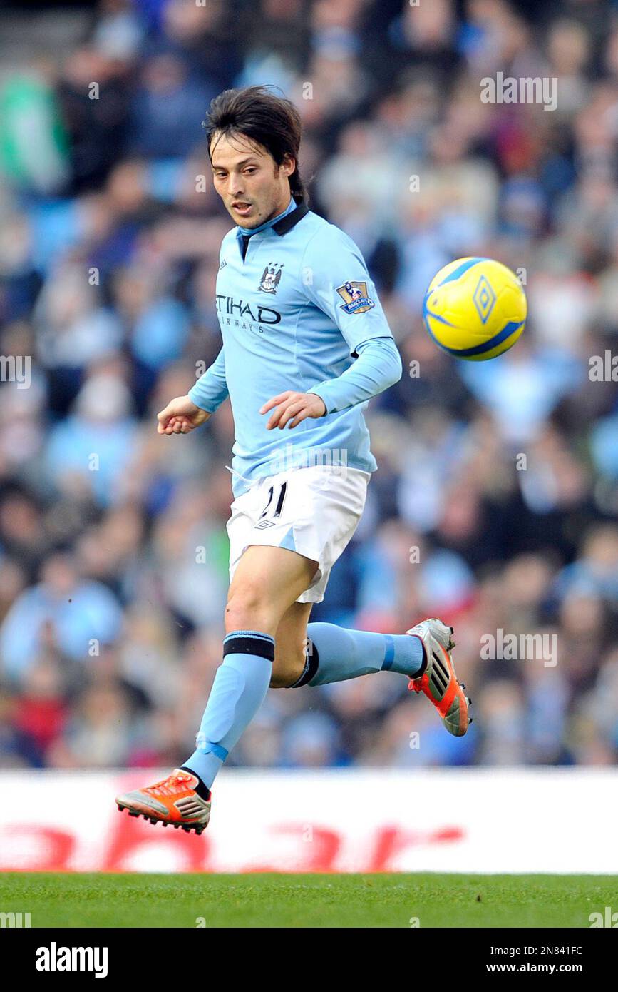 Manchester City's David Silva during their English FA Cup fifth round ...