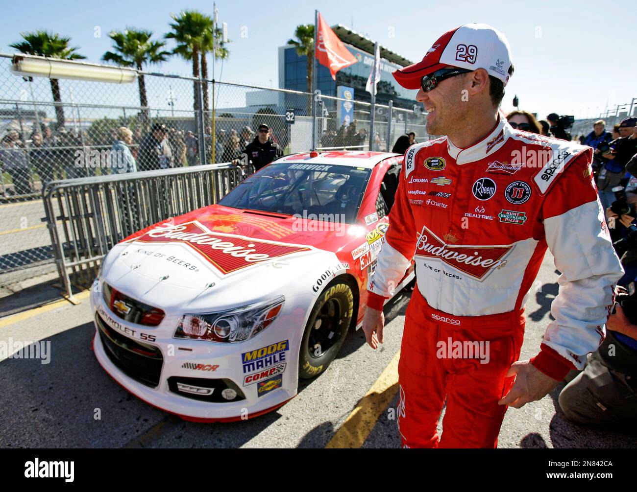 Keelan Paul Harvick Cleaning Confetti
