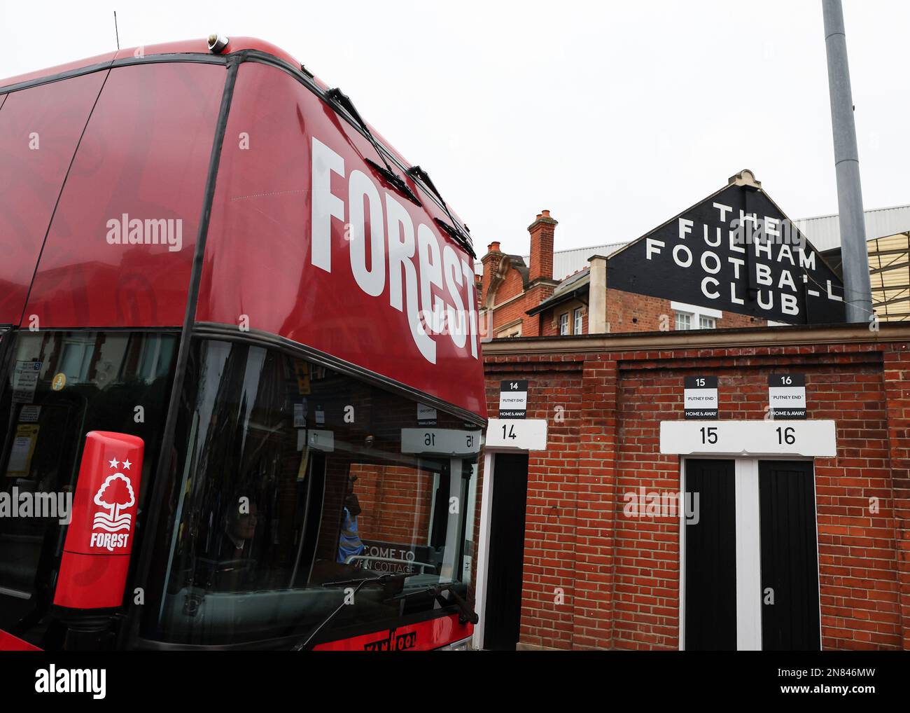 Nottingham forest team bus hi-res stock photography and images - Alamy
