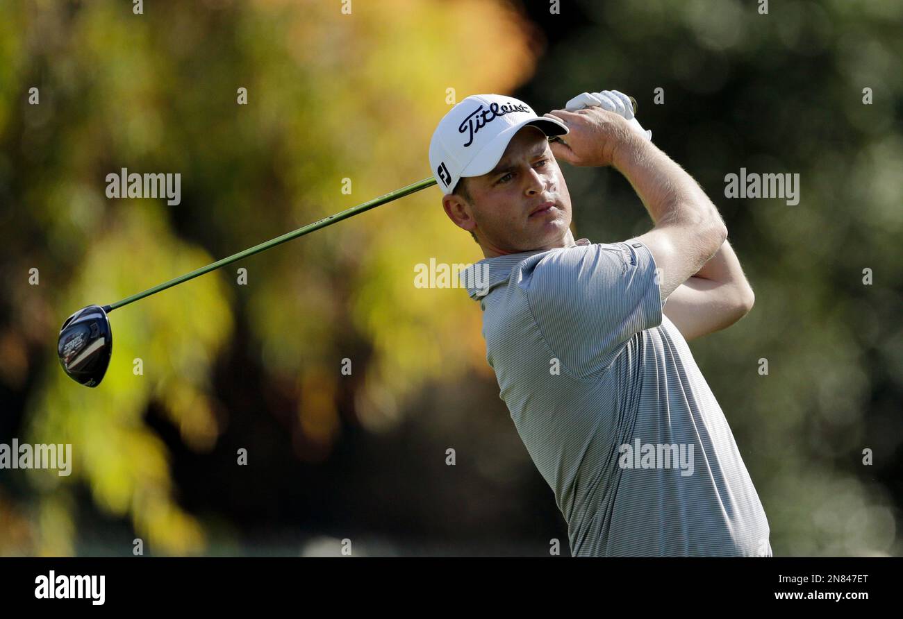 John Merrick drives on the second tee in the third round of the ...