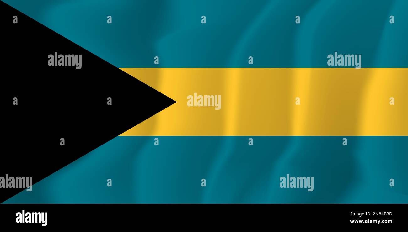 Bahamas flag illustration hi-res stock photography and images - Alamy