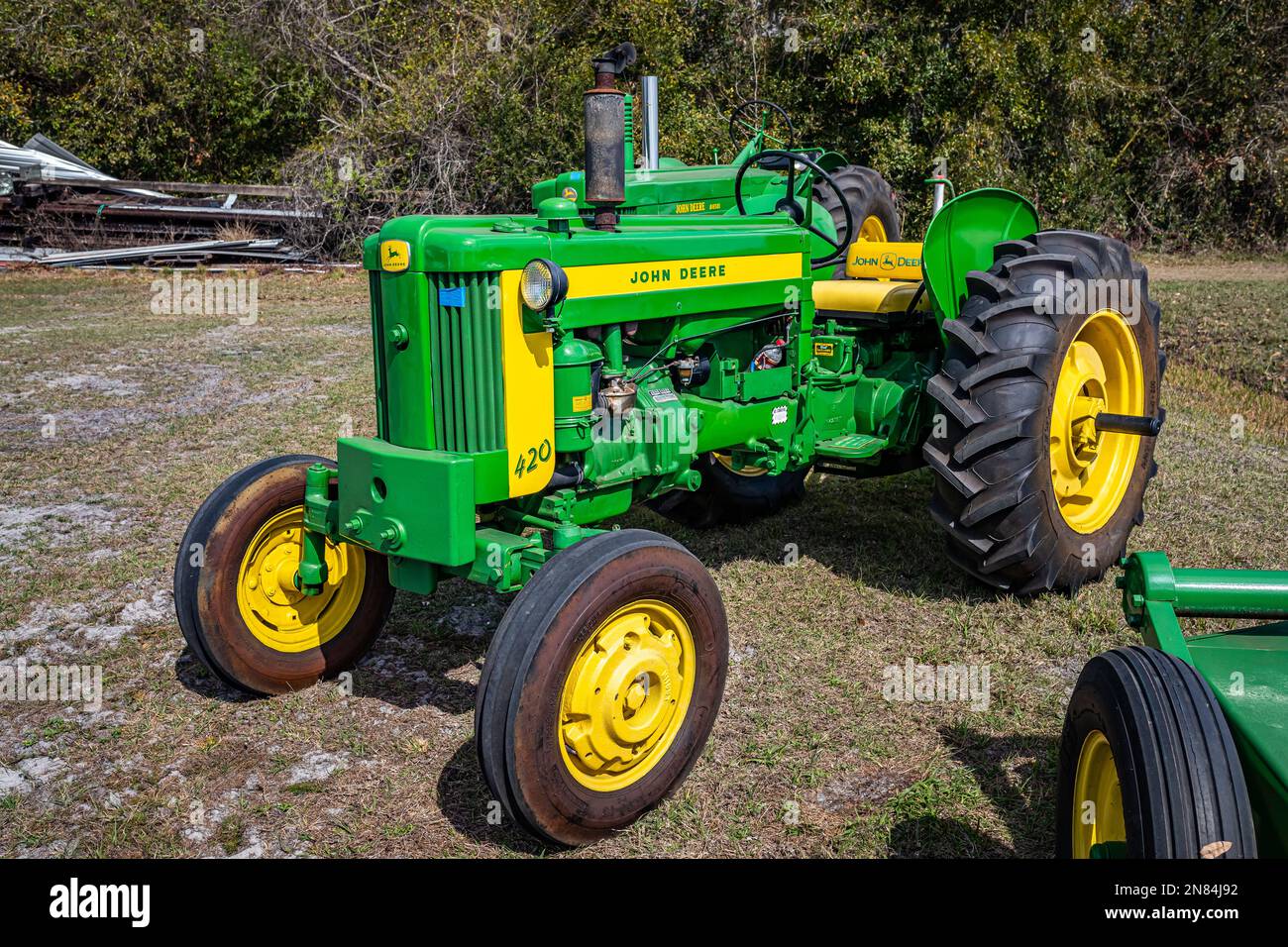 Fort Meade, FL - February 22, 2022: High perspective front corner view ...