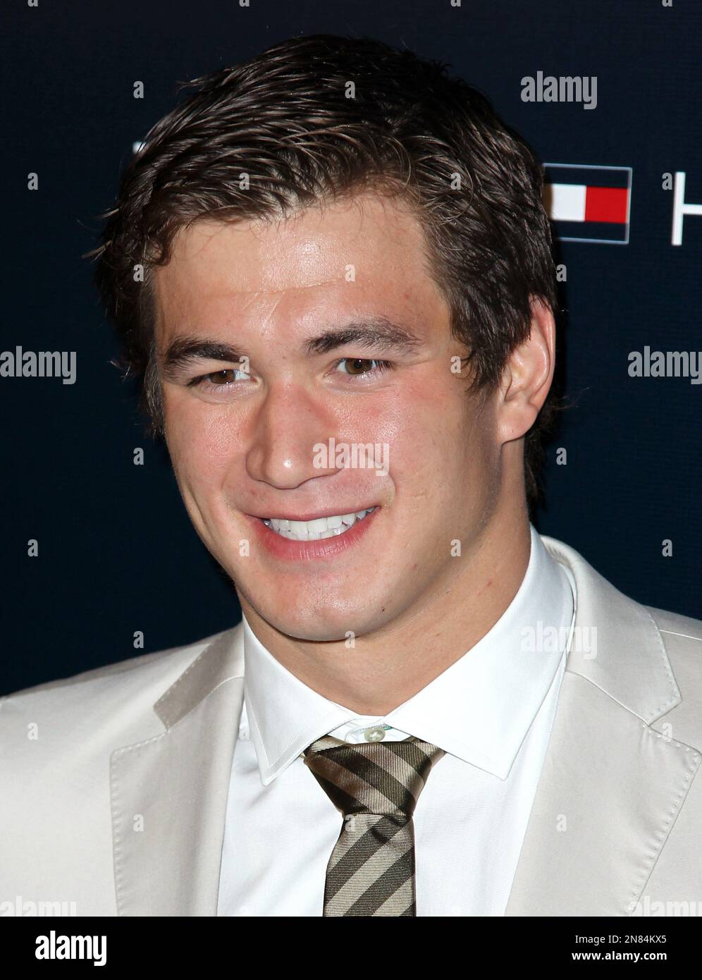 Nathan Adrian arrives at Tommy Hilfiger's new west coast flagship store ...
