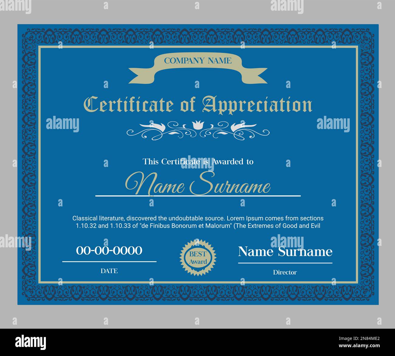 Appreciation template vector hi-res stock photography and images - Alamy