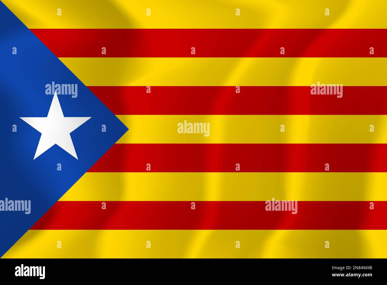 Catalonia national flags Stock Vector Images - Alamy