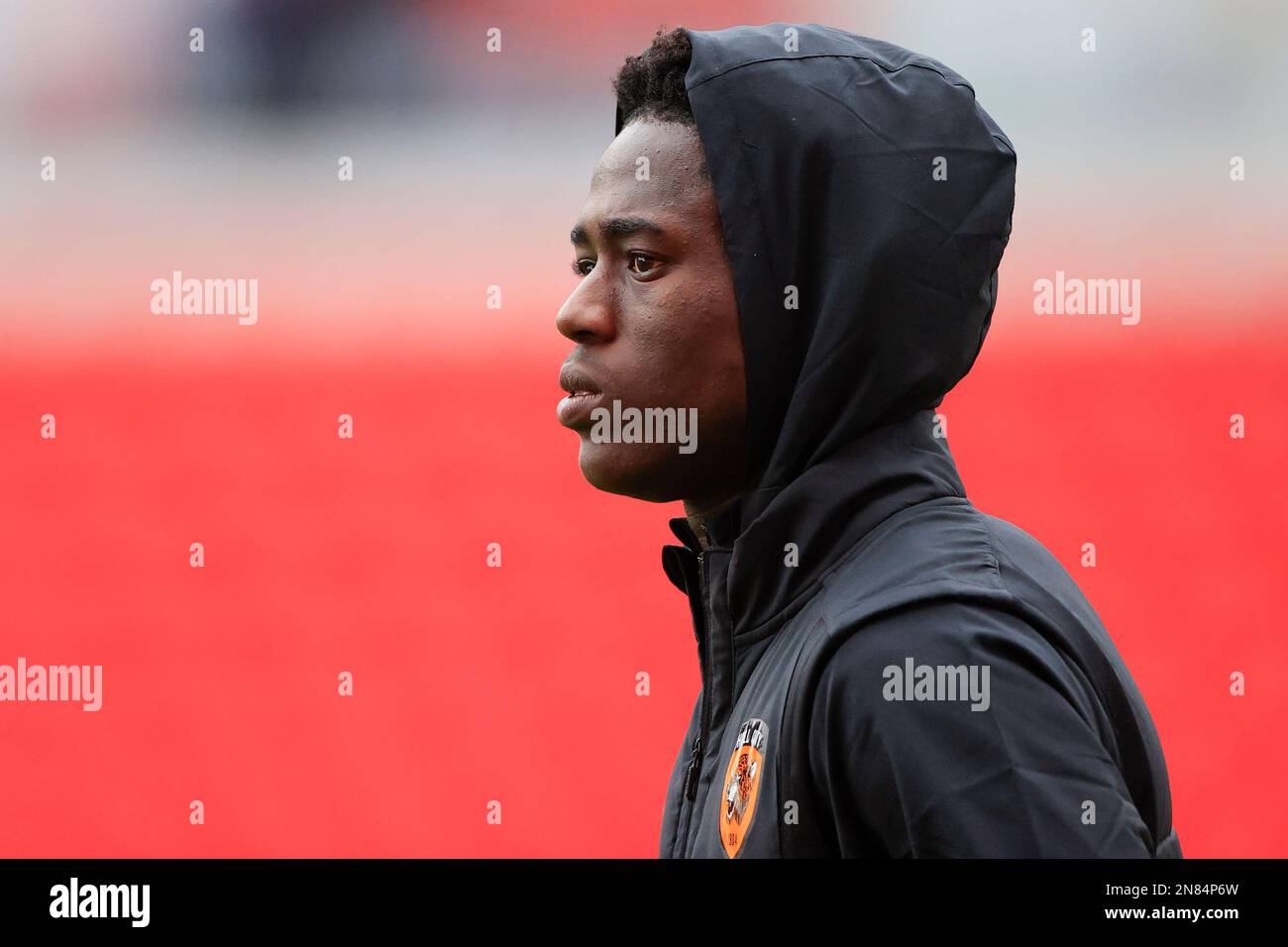 Malcolm Ebiowei #10 of Hull City ahead of the Sky Bet Championship ...