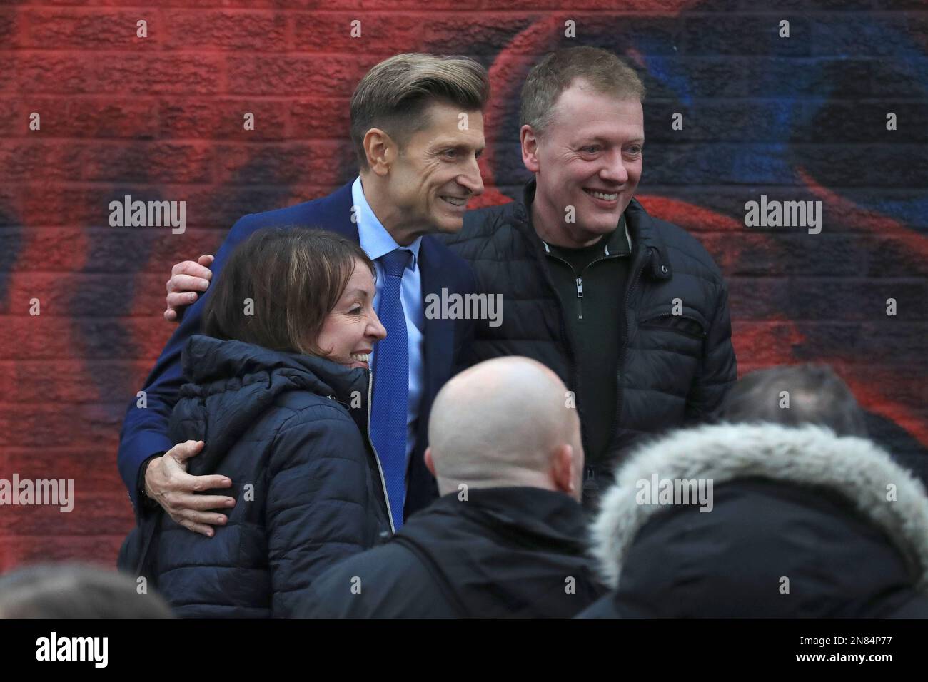 London, UK. 11th Feb, 2023. Crystal Palace owner Steve Parrish poses ...