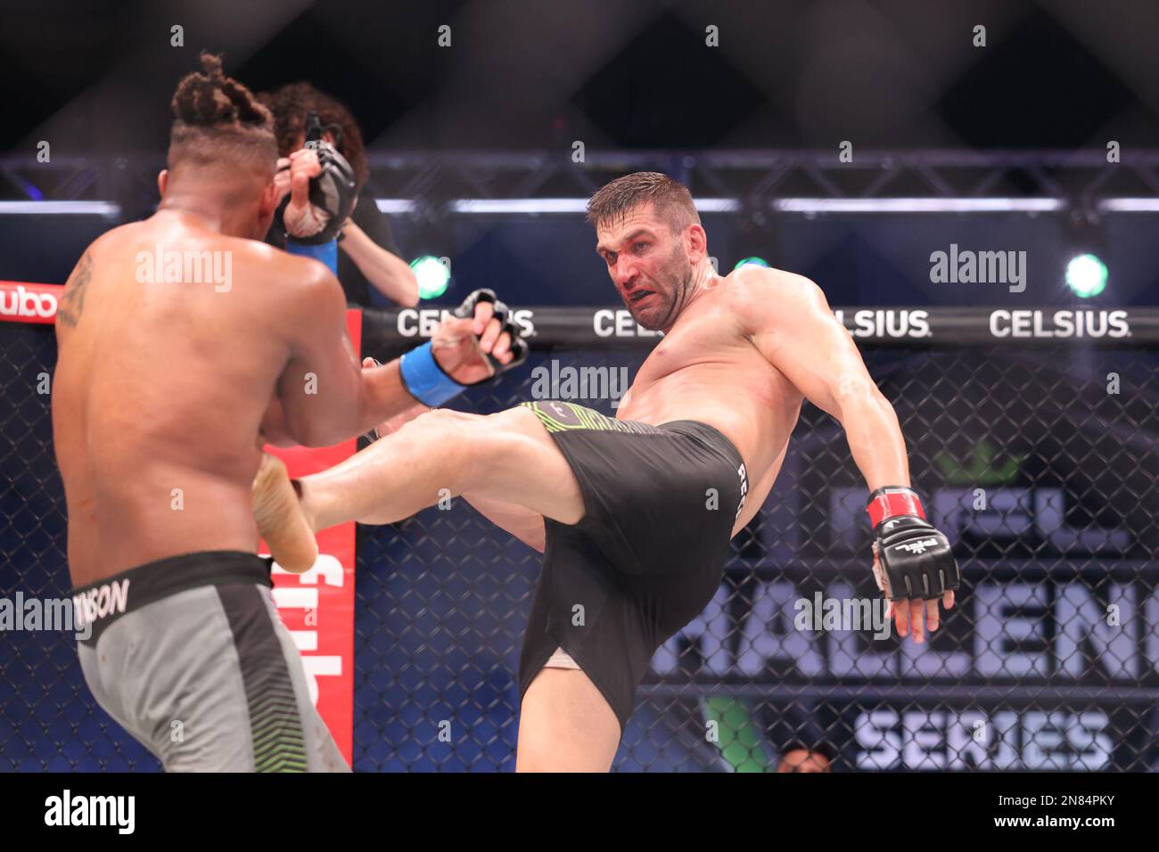 Orlando, USA. 10th Feb, 2023. ORLANDO, FL - February 10: (R-L) Vitor ...