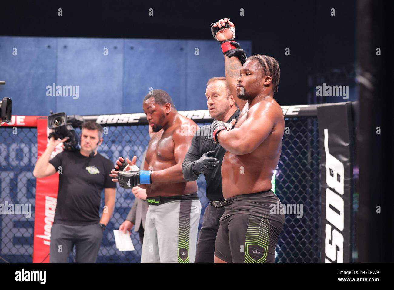 Orlando, USA. 10th Feb, 2023. ORLANDO, FL - February 10: (R-L) Abraham ...