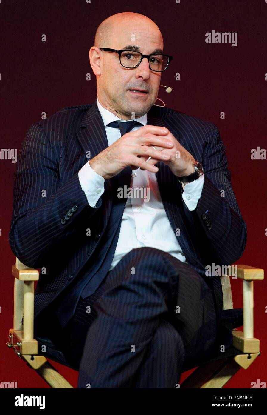 U.S actor Stanley Tucci at a 'Meet the Filmmakers' session, held at the ...